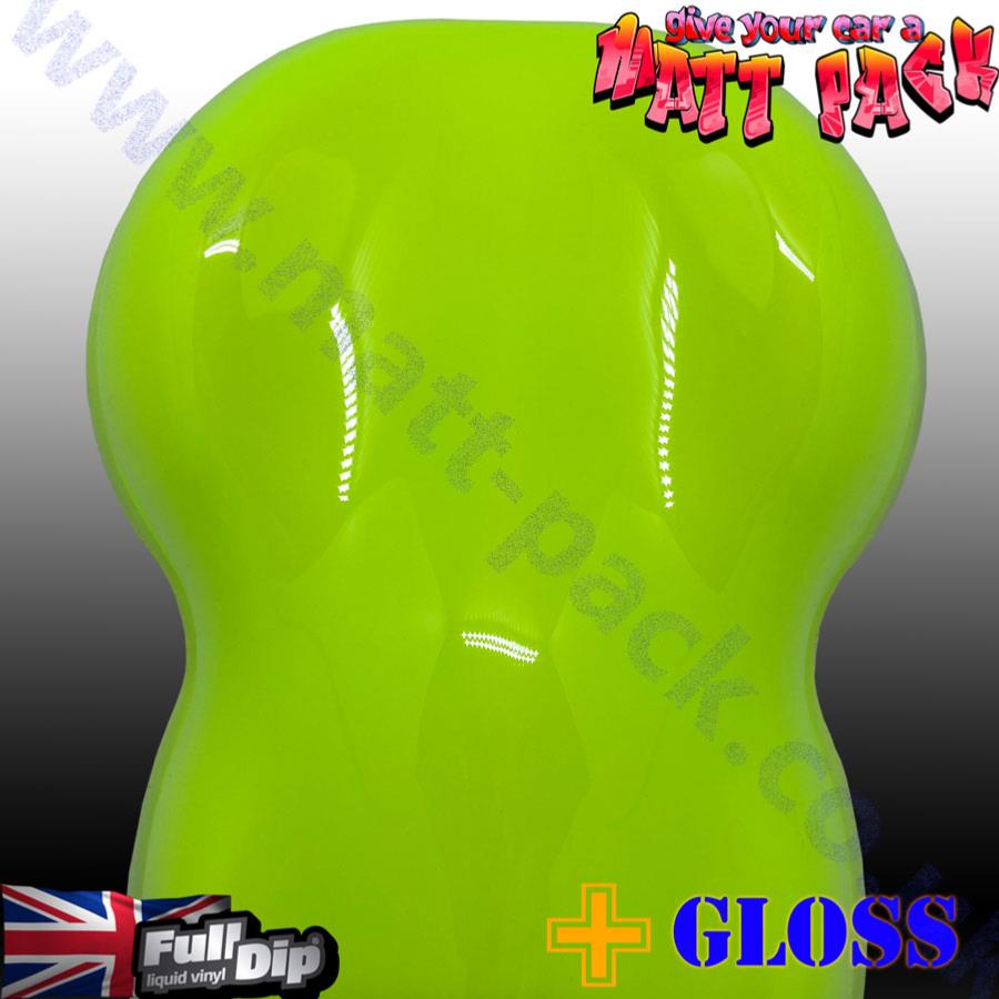 FullDip 400 ml Aerosol - Solid matte FLUORESCENT YELLOW (fld401)