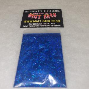 Matt-Pack BLUE HOLOGRAPHIC Prism FLAKE for paint