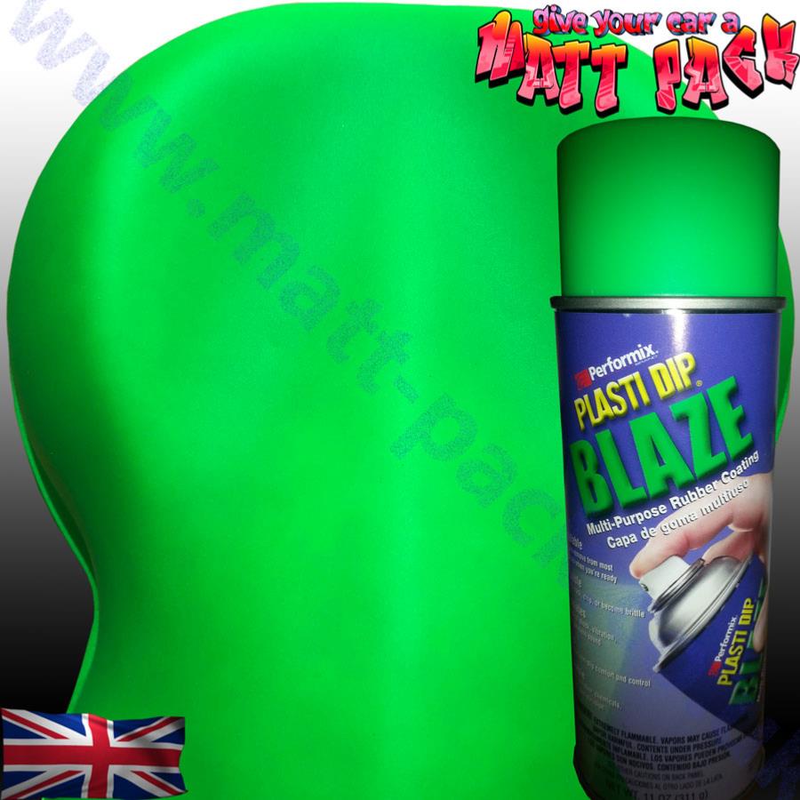 Blaze GREEN USA made PlastiDip Aerosols