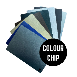 Colour chip samples of fulldip plastidip and matt-pack colours